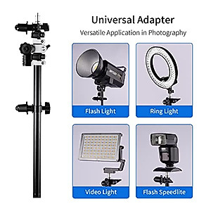 Selens Telescopic Reflector Holder Extendable Boom Arm 360 Degree Swivel with Adjustable Length for Photo Studio Product and Portrait Photography