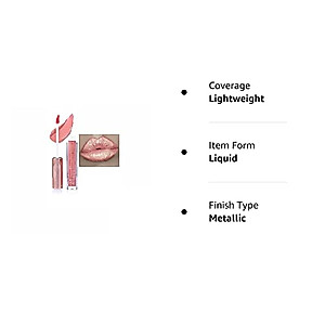 Matte Metallic Lip Gloss Long Lasting Waterproof Strong Pigmented Not Stick Cup Diamond Shimmer Liquid Lipstick Makeup for Women