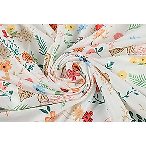 Stretchy Bassinet Sheets 32 x 19 Inch, Compatible with Baby Delight, Mika Micky, Dream On Me, ANGELBLISS, Papablic, Koola, AMKE, Maxi-COSI Baby Bedside Bassinet Mattress, 2 Pack, Owl and Rabbit