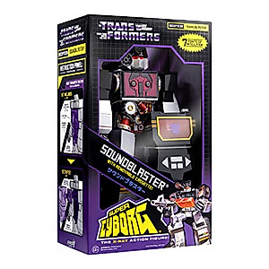 Super7 Super Cyborg Transformers Soundwave Soundblaster - 11" Transformers Action Figure with Accessories Classic Cartoon Collectibles and Retro Toys
