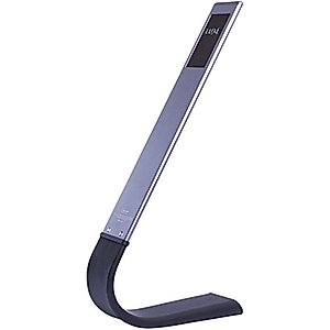Luxe Cordless Eye Friendly LED Desk Lamp, USB Rechargeable, Up to 40 Hours of Continuous Light, Touch Control, 6 Brightness Levels, 3 Light Modes, 360 Adjustable Modern Design, Portable (Space Gray)