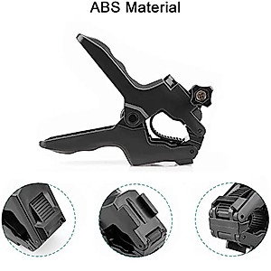 FiTSTILL Jaws Flex Clamp Mount with Adjustable Gooseneck 19-Section Compatible with Go Pro Hero 11,10. 9, 8, 7, 6, 5, 4, Session, 3+, 3, 2, 1, Max, Fusion, DJI Osmo Action Cameras