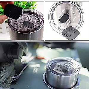 20 OZ Replacement Lid, 4 Pack 20OZ Tumbler Lid for Stainless Steel Tumbler Travel Mug Lids with Magnetic Slider Top Replacement Compatible with Yeti Rambler, Ozark Trail and More