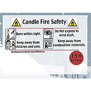 100 pcs Bulk White Candles for Christmas Tree - Angel Chime Decorations - Christmas Pyramids Carousel - 4-inch X 1/2-inch Diameter - 1.5 Hour Burn Time. Unscented