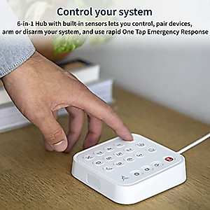 Arlo Home Security System - Wired Keypad Sensor Hub, (5) 8-in-1 Sensors, Yard Sign, 24/7 Professional Monitoring- No Contract Required, DIY Installation, Alarm System for Home Security - SS1501