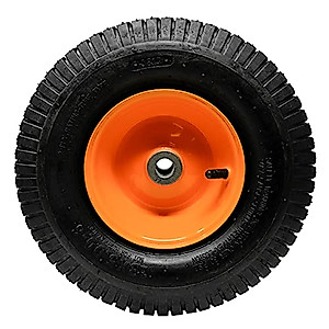 Russo 2PK 13x5.00-6 Turf Tire & Rim Assembly for Lawn Garden Tractors Golf Carts 2 PLY