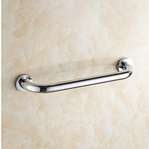 CRODY Grab Bars for Bathroom, Brass Bathroom Grab Bar Support Handle, Shower Handicap Safety Handrail, Mirror Surface Anti-Slip Assist Straight Railing, Elderly Toilet Balance Grip, Towel Rack Toilet
