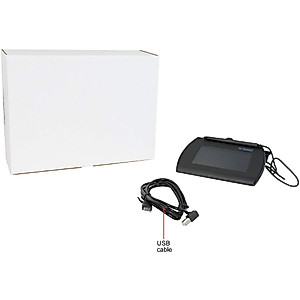 Topaz T-LBK57GC-BHSB-R Siggem 5.7” Color Dual Serial/HID USB BackLit Electronic Signature Pad with Software (Renewed)