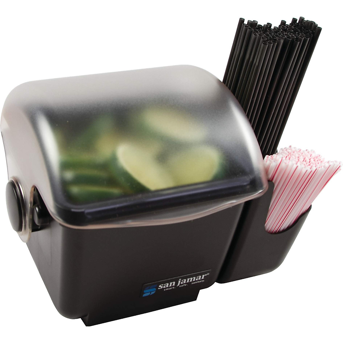 San Jamar BD2002 Mini Dome Garnish Center with Chillable Tray, 1qt Capacity