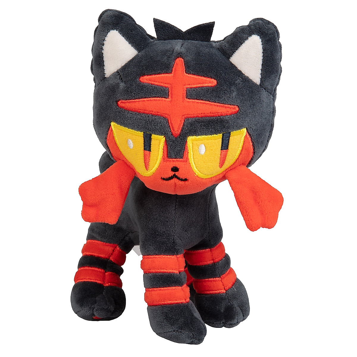 Pokémon 8" Litten Plush - Officially Licensed - Sun and Moon Starter - Authentic Soft Stuffed Animal Toy Figure - Valentine's Day & Easter Basket Stuffer Gift for Kids, Boys, Girls - 2+