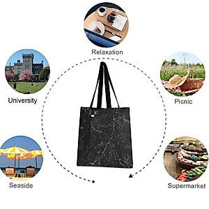 visesunny Women's Large Canvas Tote Shoulder Bag Tropical Banana Stripe Top Storage Handle Shopping Bag Casual Reusable Tote Bag for Beach,Travel,Groceries,Books