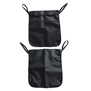 Stroller Bag Organizer Black with two Storage Pockets front mesh pocket for bottles nappy baby cloth