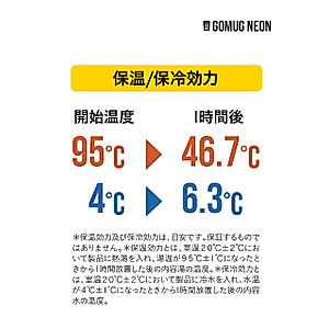 CB Japan GOMUG NEON Tumbler, Convenience Store, Coffee Cup, Neon Yellow, 15.2 fl oz (460 ml), Stainless Steel, Vacuum, Insulated