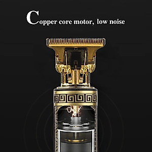 HIENA Professional Hair Clippers for Men,Beard Trimmer Zero Gapped Cordless Rechargeable Electric Haircut Trimmer,LCD Display,T Blade Trimmers,Hair and Shaver Barbers Grooming Kit (DP-Cut Ghost)