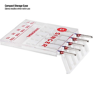 SINGER Heavy Duty Sewing Machine Needles, Size 100/16 - 5 Count
