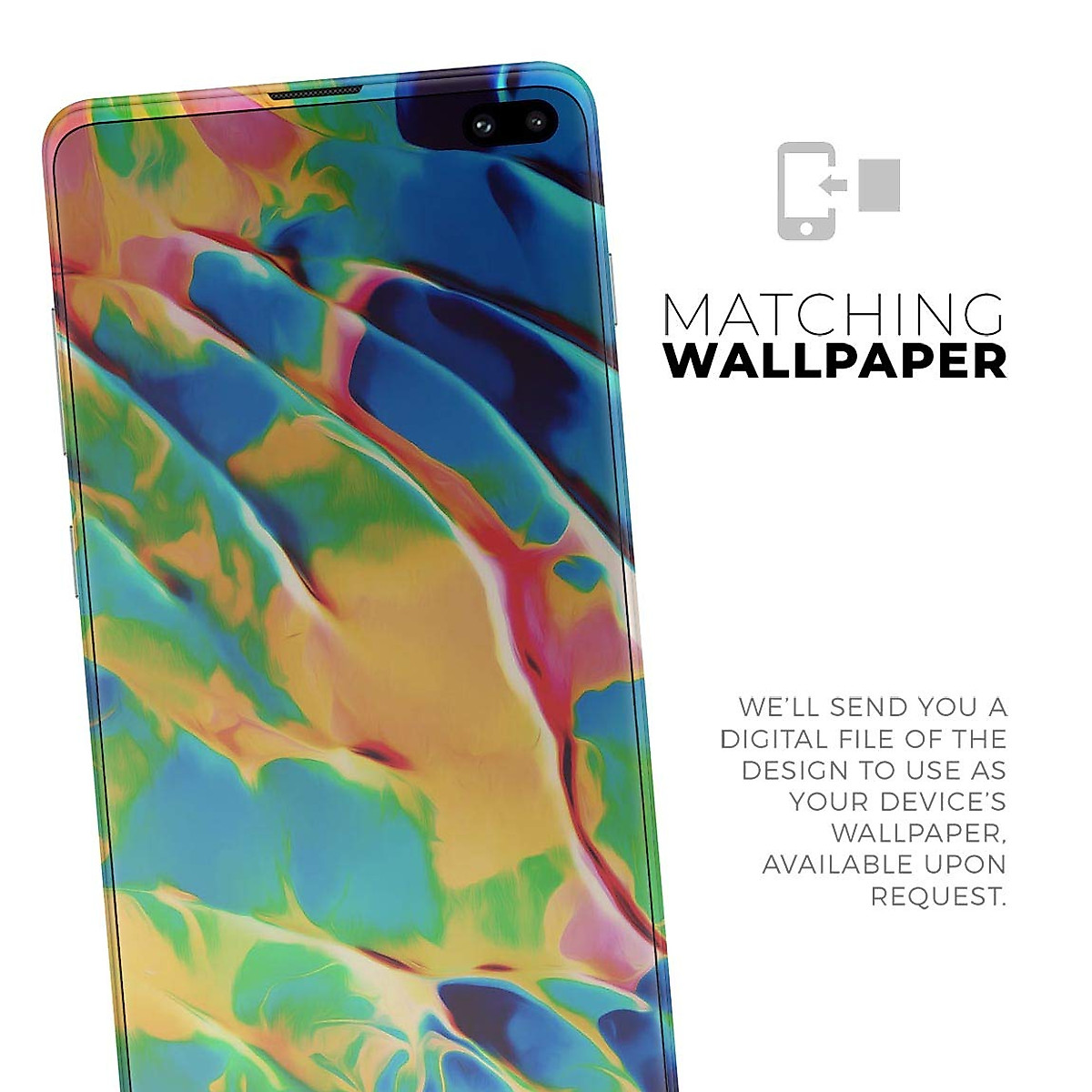 DesignSkinz Blurred Abstract Flow V25 Protective Vinyl Decal Wrap Skin Cover Compatible with The Samsung Galaxy S20 (Screen Trim & Back Glass Skin)