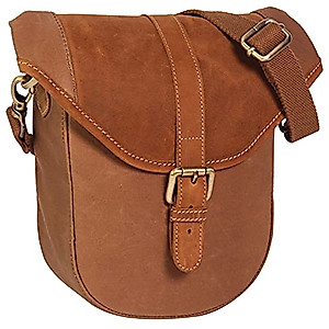 Gusti bag Leather-Félicia B. adapter Handlebar bag shoulder bag satchel cross body bag bike bag incl. KLICKfix plate leather bag brown leather