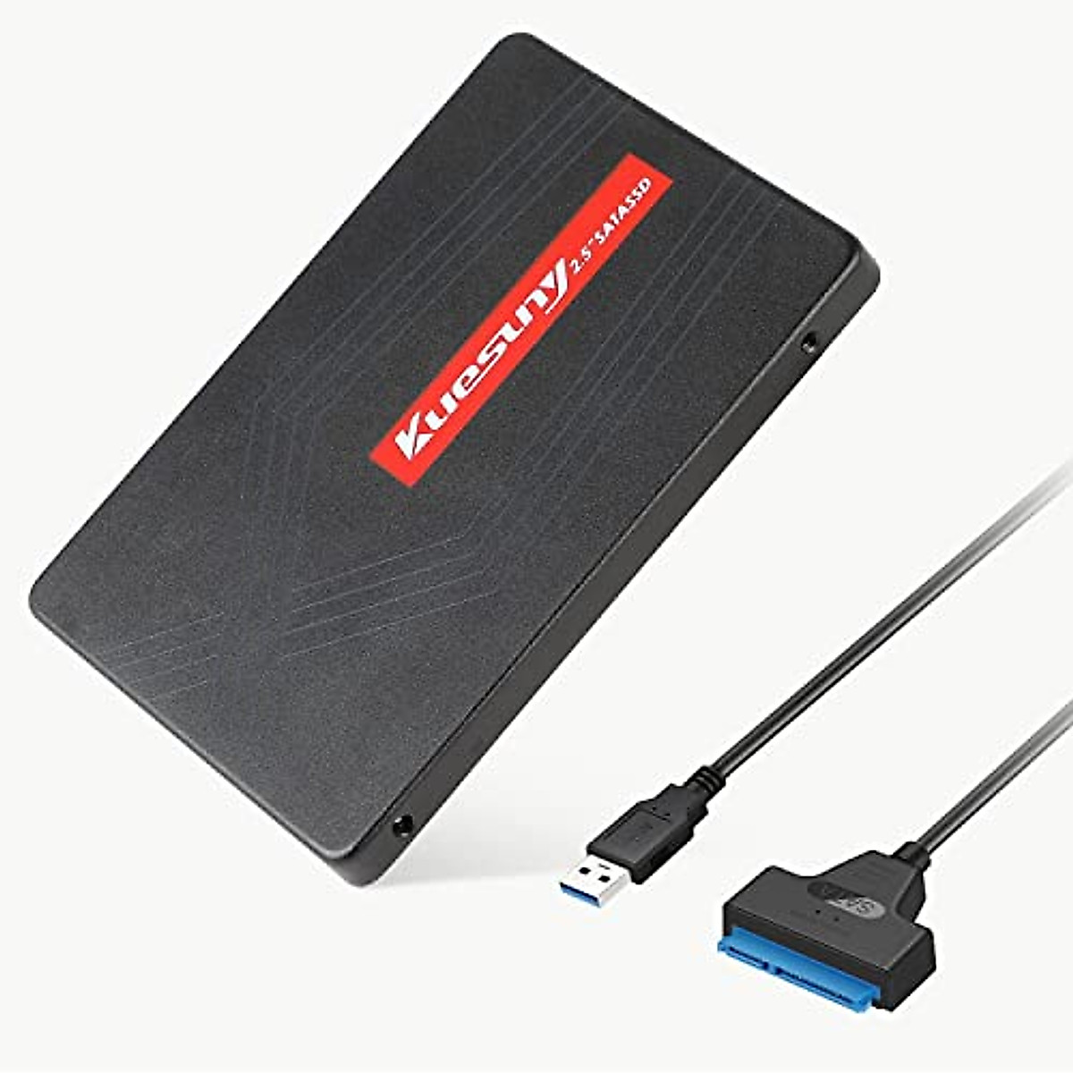 Kuesuny 2TB SATA 2.5" SSD Shark Internal Solid State Drive High Performance Hard Drive for Desktop Laptop SATA III Includes SSD(2TB, SATA 2.5inch)