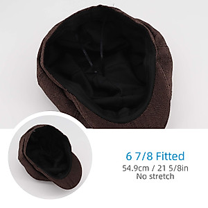 Gisdanchz Women Newsboy Cap Cabby Hat Fashion Ladies Hats Visor Beret Womens Cabbie Paperboy Hat Women Painters Hat Cabby Newsboy Cap for Women Brown.