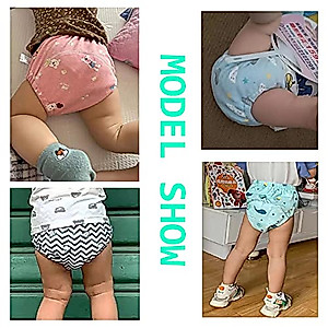 Orinery Unisex Cotton Reusable Potty Training Underwear Breathable Toddler Boys and Girls Pee Training Underpants Waterproof Training Pants 6-Pack (XT-G, 1-2T)