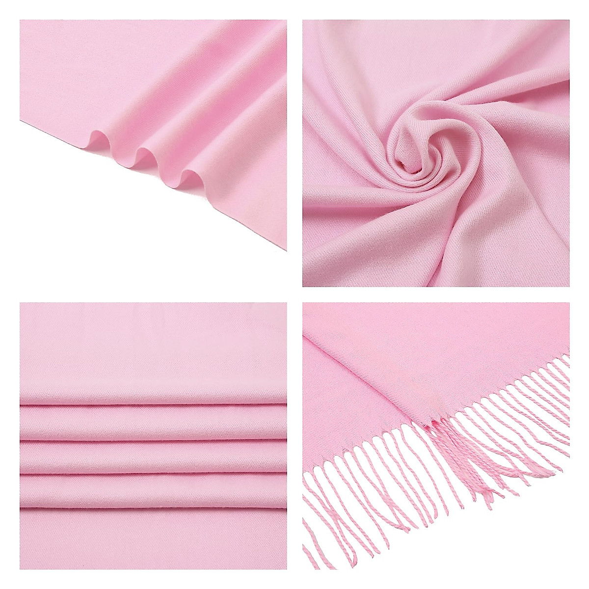 SWAT PANY Winter Scarfs for Women Pink Pashmina Shawls and Wraps for Women Wedding Shawl Wraps for Evening Dresses