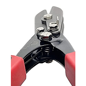 JOUNJIP 5-Blade Sheet Metal Crimper- Hand Crimper HVAC Tool for 24-28 Gauge Ductwork Downspout and Stove Pipe
