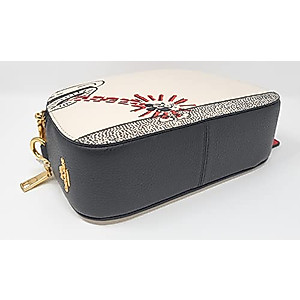 COACH Women's Serena Satchel Crossbody Shoulder Bag (Pebble Leather - DisneyHaring - Spaceship - Chalk Multi)