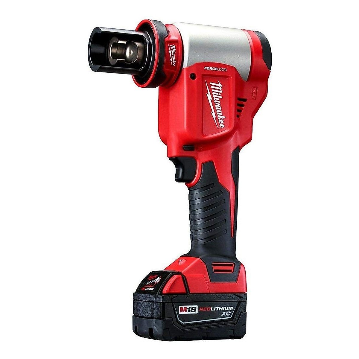 MilwaukeeTool M18 18-Volt Lithium-Ion 1/2 in. - 4 in. Force Logic High Capacity Cordless Knockout Tool Kit/W Die Set, 3.0Ah Batteries