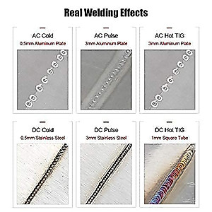 ANDELI 110V/220V 200AMP Aluminum Tig Welder, AC/DC Tig Welder With Pulse Cold Welding Machine TIG-250PLS AC DC (Al SUIT)