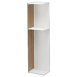 Yamazaki Supplies Home Organizer-Slim Bathroom Storage Shelves | Steel + Wood | Toilet Paper Stocker, One Size, Ash