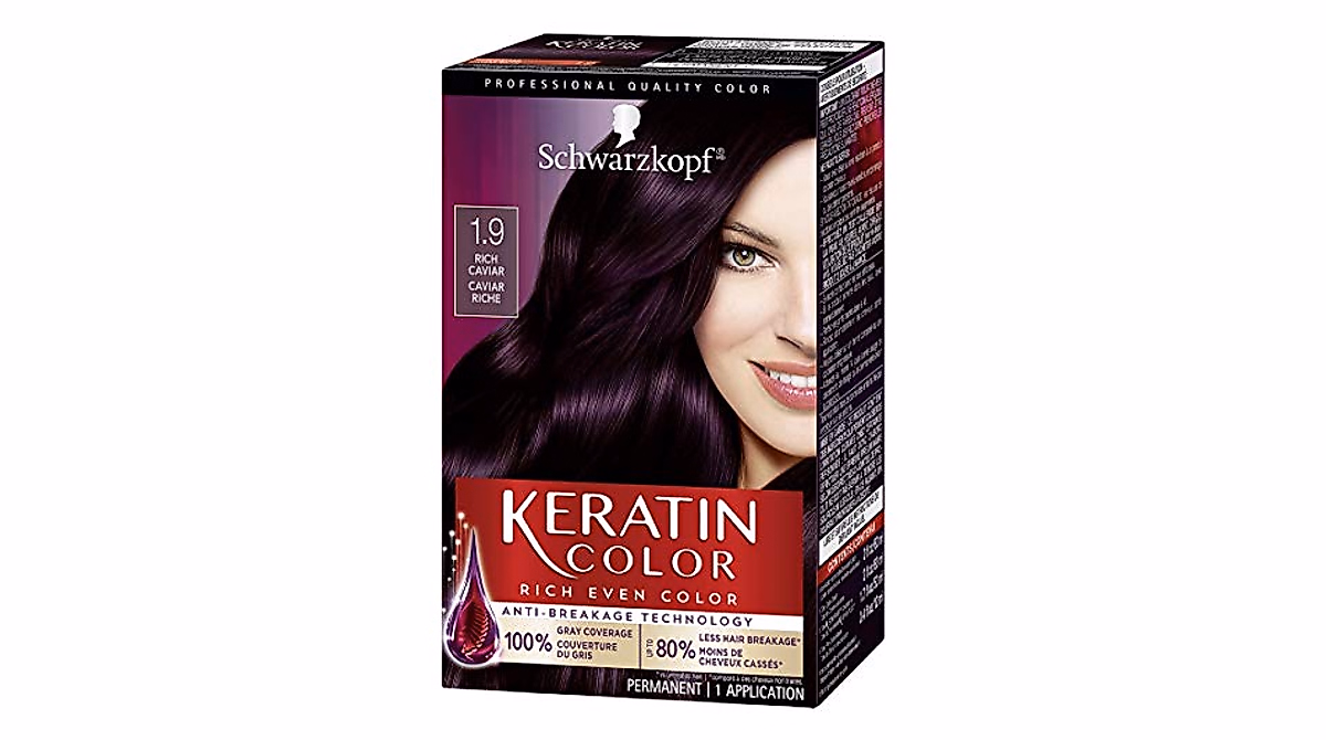 Schwarzkopf Keratin Color 1.9 Rich Caviar Permanent Hair Dye
