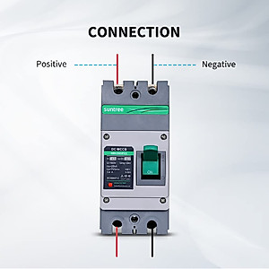 Renogy Suntree 160 Amp 2-Pole DC Circuit Breaker for Off-Grid Solar System, Molded Case
