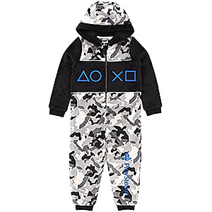 Playstation Onesie Boys All In One Camo Game Kids 13-14 Years