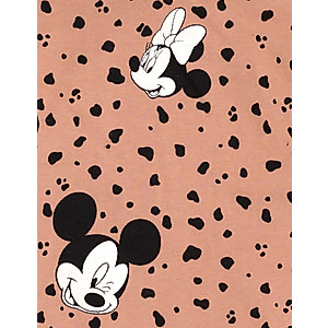 Disney Mickey Mouse Minnie Mouse Toddler Girls Fleece Pullover Hoodie and Pants Outfit Set Maroon/Black 5T