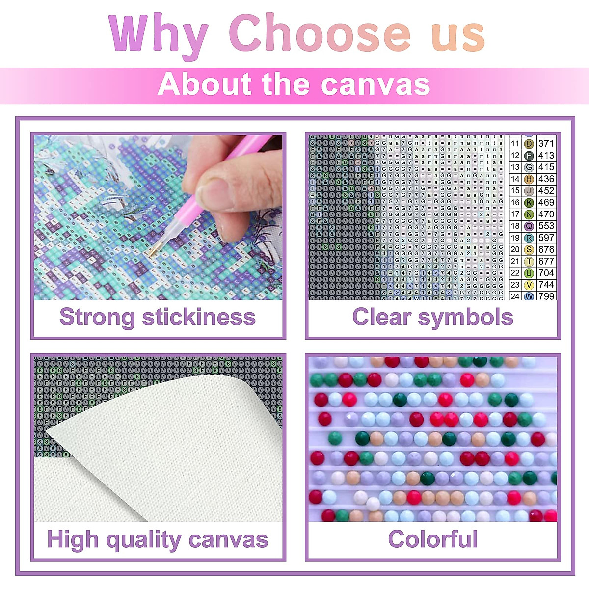 Snuqevc Beautiful Long Hair Angel Diamond Painting Kits - DIY Fantasy Oil Painting Digital Art Set for Beginners, for Room Decor, Home Decor 18x25inch