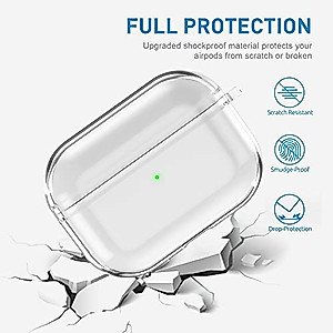 Valkit Compatible Airpods Pro 2nd Generation Case, Clear Soft TPU AirPods Pro 2 Case Cover for Women Men Transparent Protective Shockproof iPods Pro 2 Case Skin for Airpods Pro 2nd Gen 2022