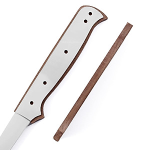 EZSMITH Knife Making Kit - Fisherman's Filet - DIY Fixed Blade - (Blade Blank & Pinstock w/Walnut Handle Scales) - (Gift Boxed) - (USA Design) - (by KnifeKits)