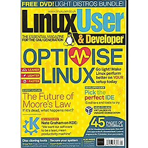 LINUX USER & DEVELOPER MAGAZINE, OPTIMISE LINUX ISSUE 196 FREE DVD MISSING