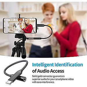 USB C to 3.5mm Headphone Adapter, Type C to Aux Audio Dongle Cable Cord for Pixel 5 4 3 XL, Samsung Galaxy S21 S20 Ultra S20+ Note 20 10 S10 S9 Plus,iPad Pro, OnePlus 8T