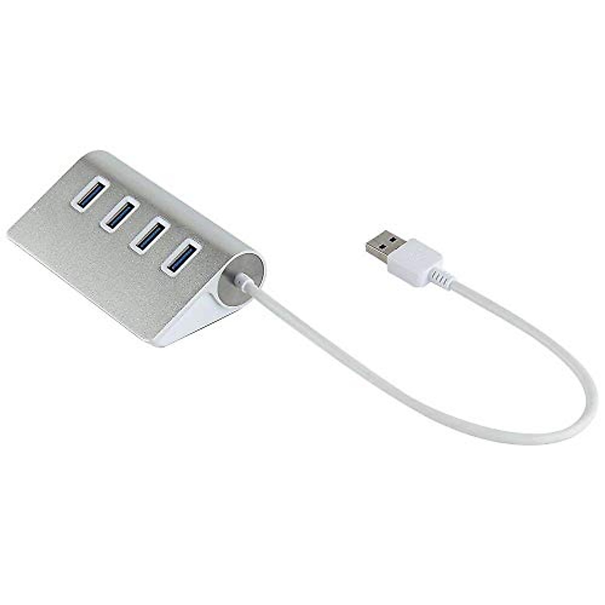 Lysee Data Cables - 4 Port USB 3.0 Hub Splitter Aluminum Adapter High Speed for PC Laptop Mac