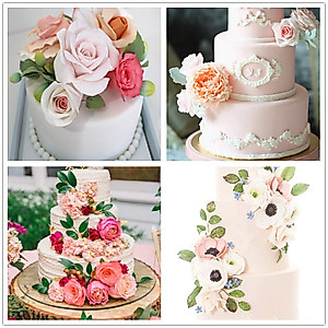 7set Stainless Steel Gum Paste Fower Cutter Set Fondant Flower Leaves Cutter Sugarcraft Cookie Cutter DIY Making Tools for Cake decorating Making Tools for Cake decorating