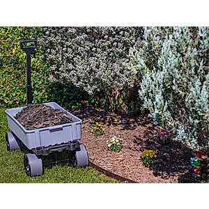 Mighty Max Cart | Collapsible Outdoor Utility Wagon - Heavy-Duty Moving Dolly 250 lb Capacity - Silver 2.5 cu.ft Poly Tub | Made in The USA