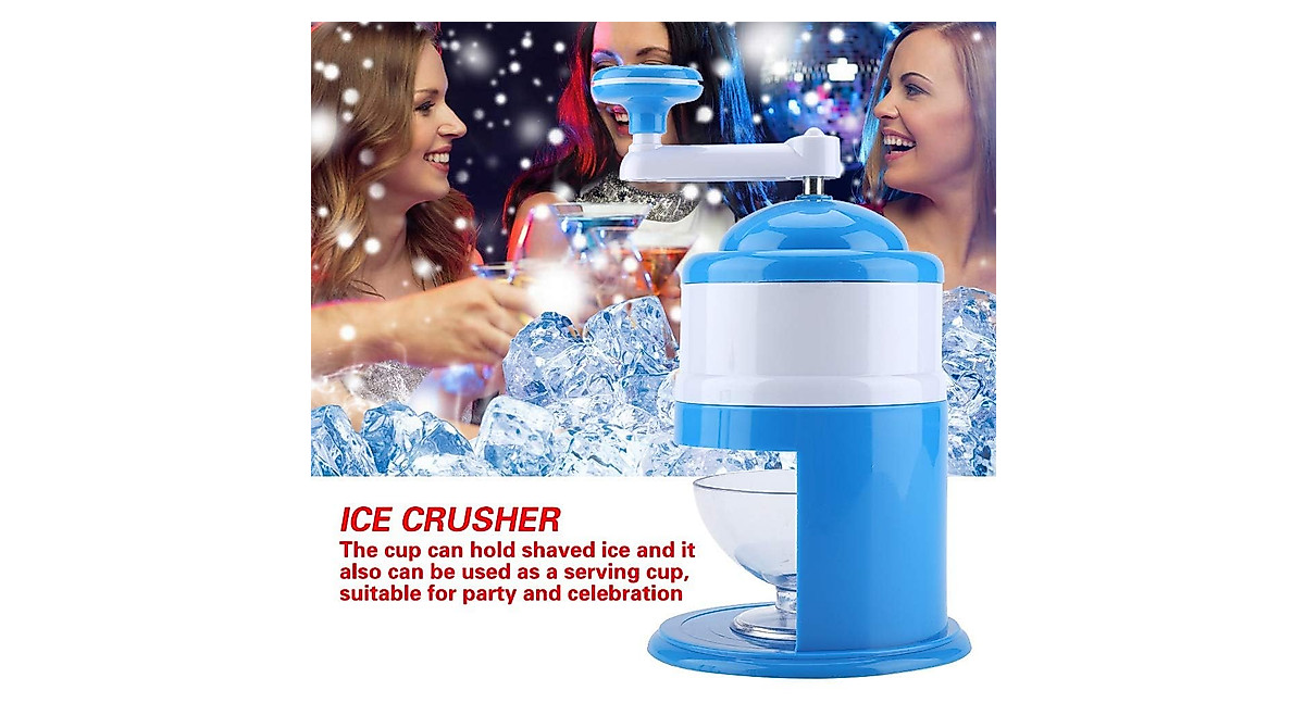 Portable Manual Crushed Ice Maker for Snow Cones