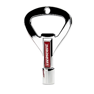 Wincent Drumsticks Drum Key Bottle Opener WRKBBPP Rockkey Black Chrome 1 Piece