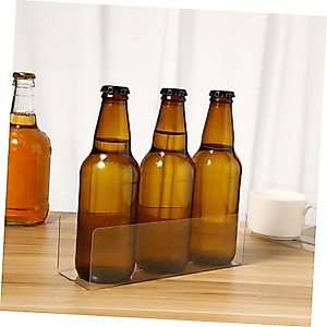 FONDOTIN 10pcs Commodity Divider Magnetic Shelf for Closet Book Wallet Supermarket Fridge Divider Dividers for Bedroom Clear Label Holders Cabinet Shelf Door Goods Ceramics Girl Toy Plastic