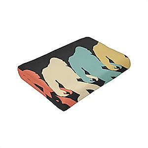 Bigfoot Flannel Fleece Throw Blankets for Bed Sofa Living Room Soft Blanket Warm Cozy Fluffy Throw Plush Blanket