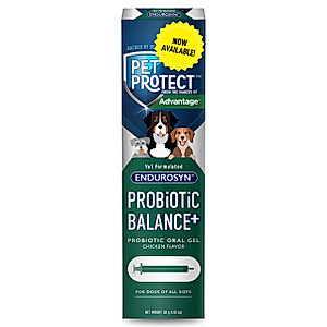 Pet Protect from The Makers of Advantage Vet-Formulated Probiotic Balance+ Dog Supplement | Oral Gel | 32g