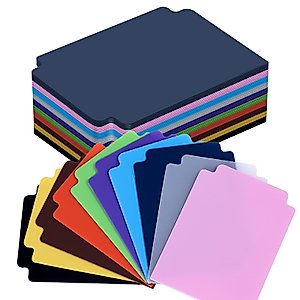 40pcs Trading Card Dividers, 3.8x2.7inch 10 Colors Card Sorting Dividers with Tabs Plastic Divider Cards Separators Trading Card Organizer for Games Sports Sleeved Card