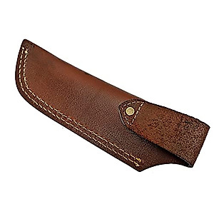 9” Long Handmade Leather Sheath For Fixed Blade Knife.
