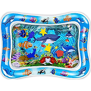 Marysay Tummy Time Water Mat Infant Toys 3 6 9 Months Baby Inflatable Play Activity Center for Newborn Boys Girls